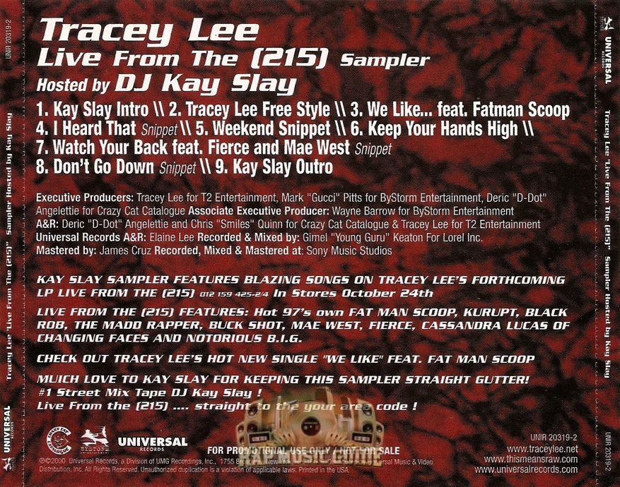 Tracey Lee - Live From The (215) Sampler: Promo. CD | Rap Music Guide